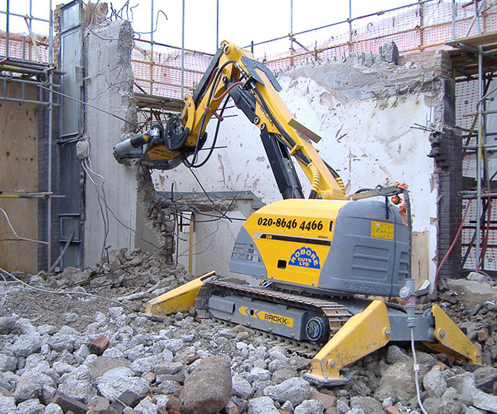 Robore Hire: Brokk and Husquvana robotic demolition hire
